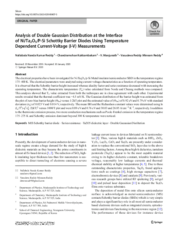 (PDF) Analysis of Double Gaussian Distribution at the Interface of Ni ...