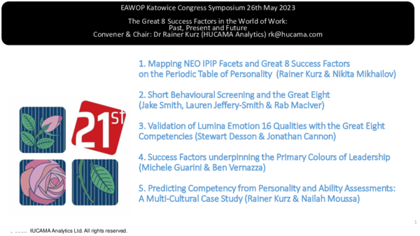 (PDF) The Great 8 Success Factors in the World of Work: Past, Present ...