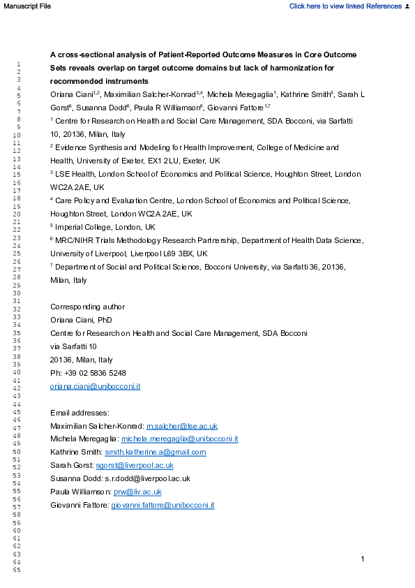 (PDF) Patient-reported outcome measures in core outcome sets targeted ...