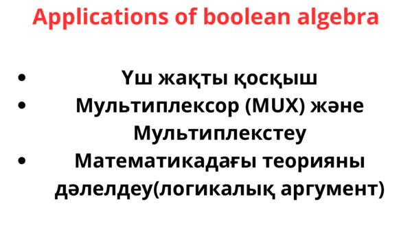 (PDF) Application of boolean algebra