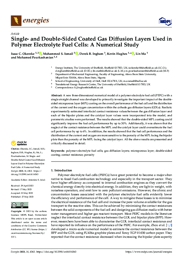 (PDF) Single and Double-sided Coated Gas Diffusion Layers used in Polymer Electrolyte Fuel Cells ...