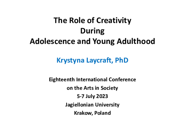 (PDF) The Role of Creativity During Adolescence and Young Adulthood