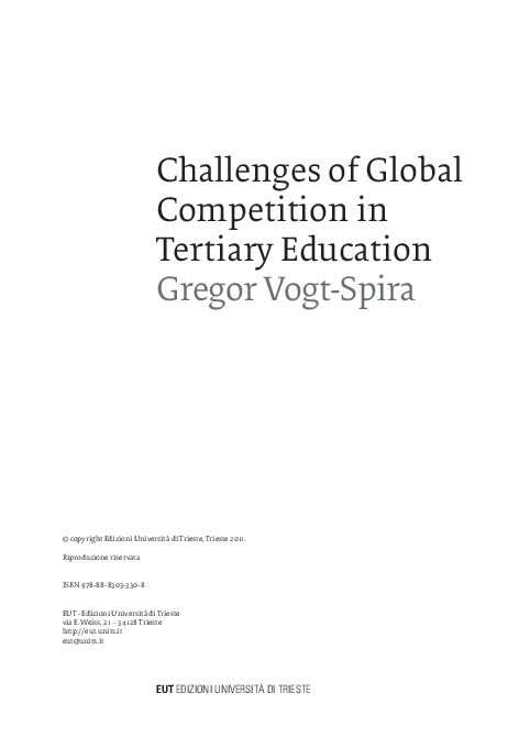 (PDF) Challenges of Global Competition in Tertiary Education