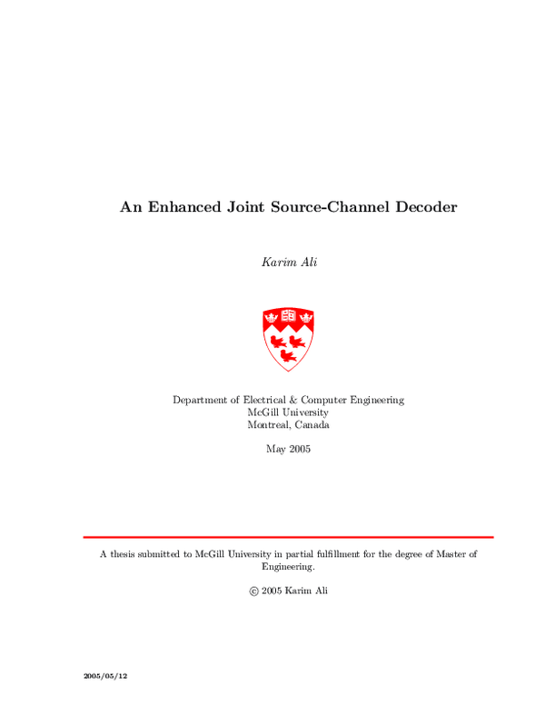 (PDF) An Enhanced Joint Source-Channel Decoder