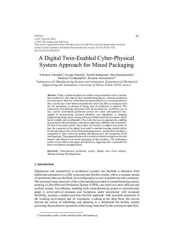 (PDF) A Digital Twin-Enabled Cyber-Physical System Approach for Mixed ...