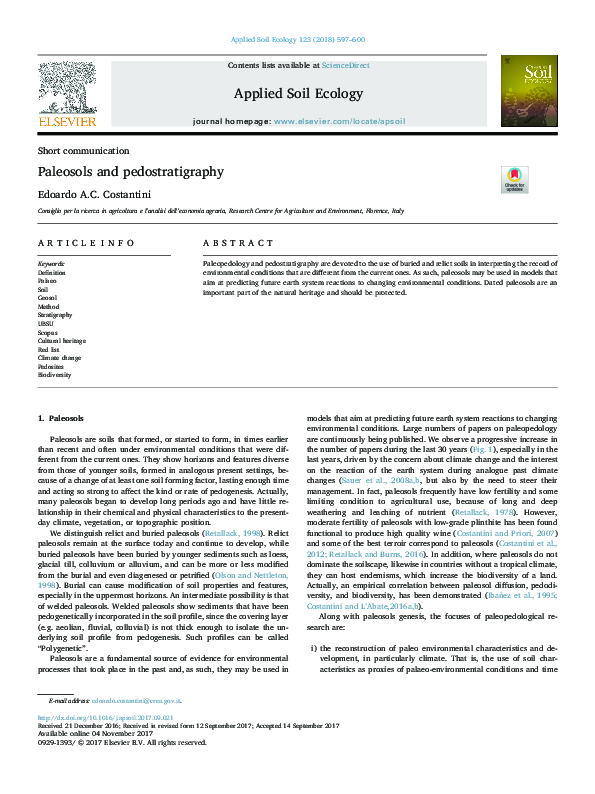 (PDF) Paleosols and pedostratigraphy | Augusto Zanella - Academia.edu
