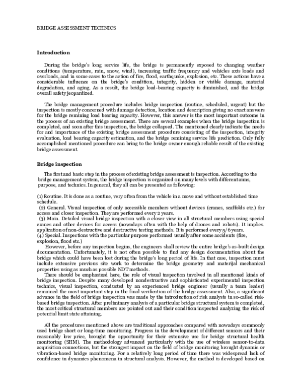 (DOC) ASSESSMENT TECHNICS FOR EXISTING ROAD BRIDGES
