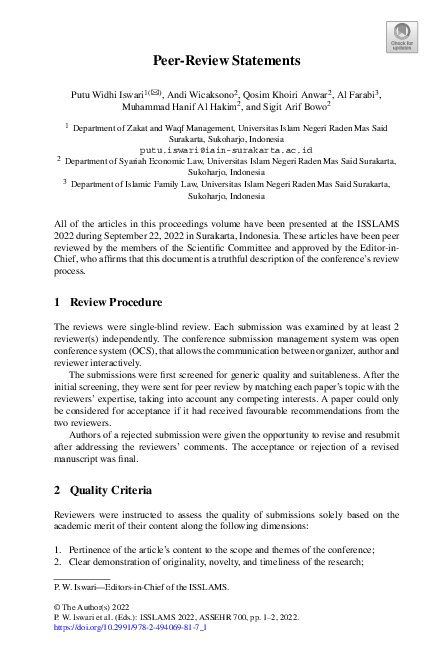 (PDF) Peer-Review Statements