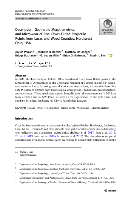 (PDF) Description, Geometric Morphometrics, and Microwear of Five ...