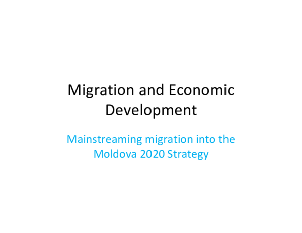 (PDF) Migration and Economic Development