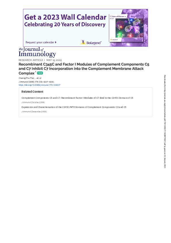 (PDF) C5 C345C and Factor I Modules Block C7 in MAC