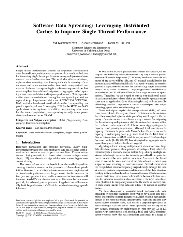 (PDF) Software data spreading