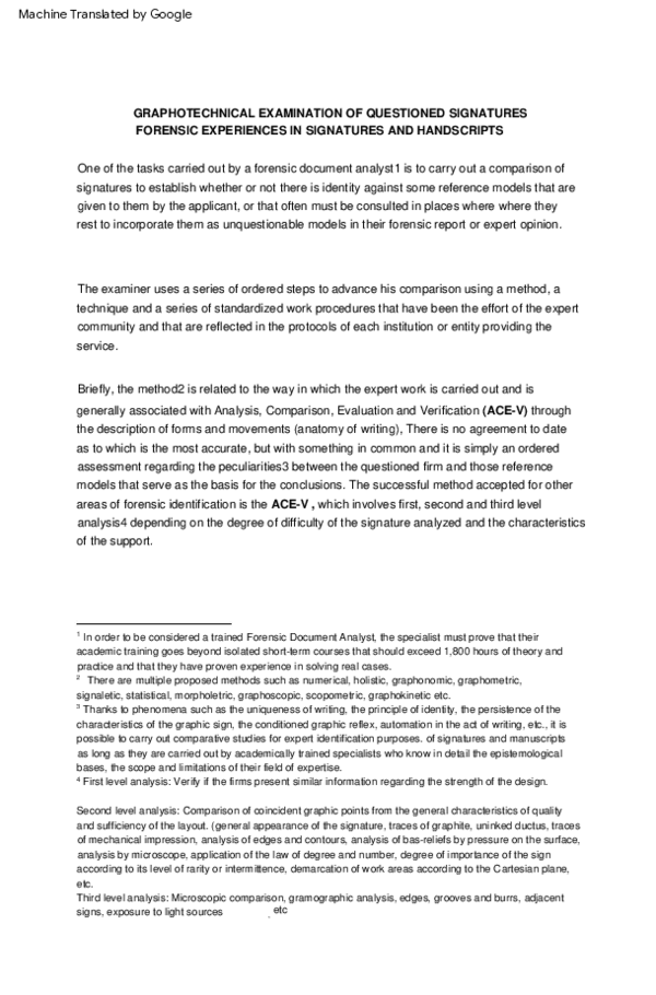 (PDF) GRAPHOTECHNICAL EXAMINATION OF QUESTIONED SIGNATURES