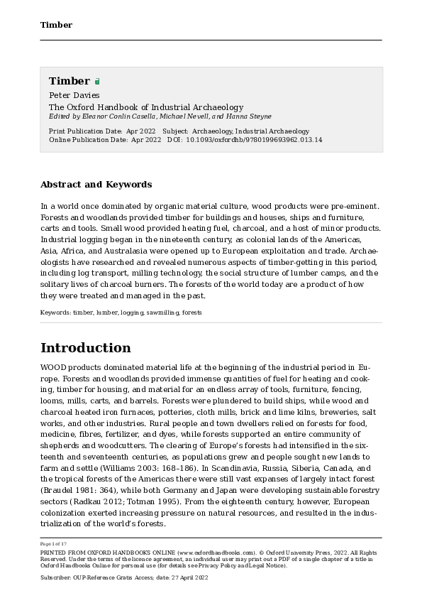 (PDF) Timber