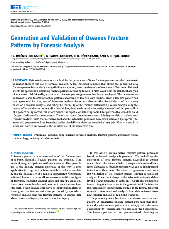(PDF) Generation and Validation of Osseous Fracture Patterns by ...