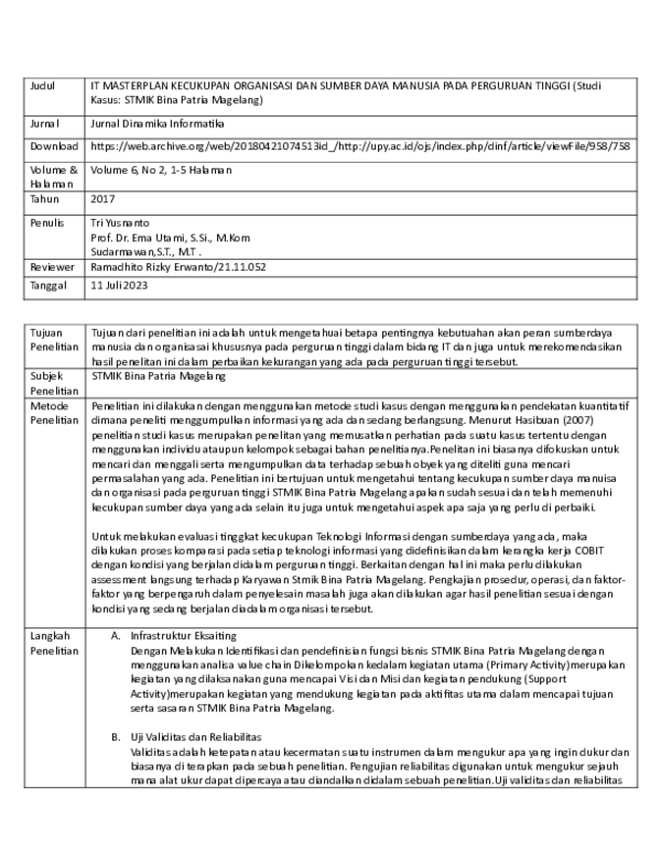 (PDF) MERINGKAS JURNAL