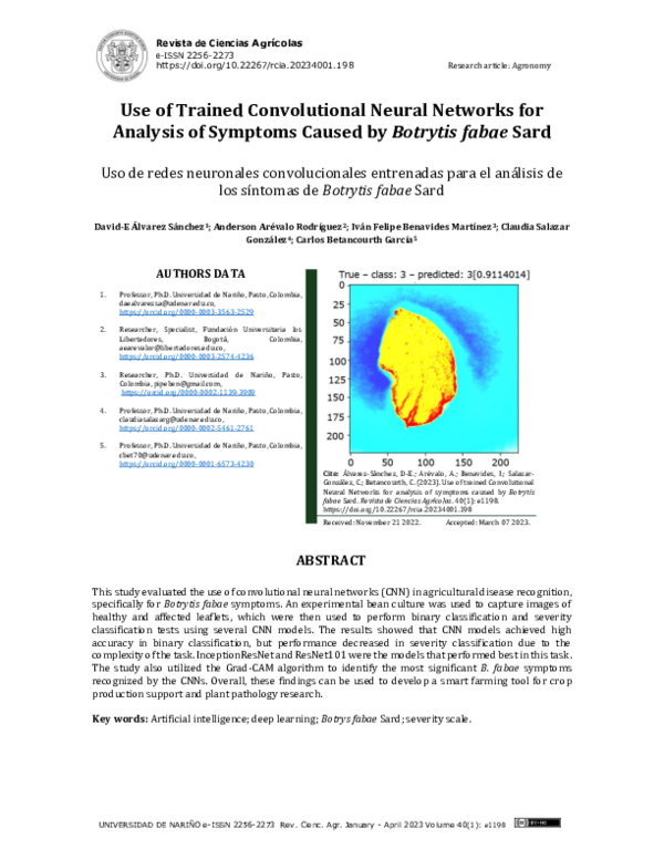 (PDF) Use of Trained Convolutional Neural Networks for Analysis of ...