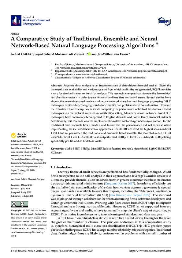 (PDF) A Comparative Study of Traditional, Ensemble and Neural Network ...