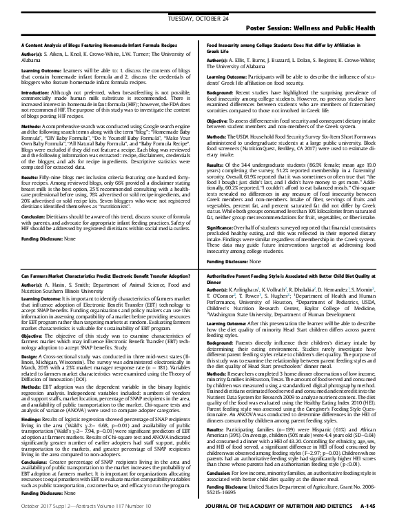 (PDF) Food Insecurity among College Students Does Not differ by ...