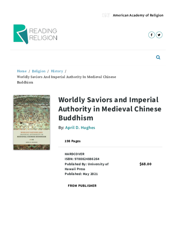 (PDF) A Review of Worldly Saviors and Imperial Authority in Medieval ...