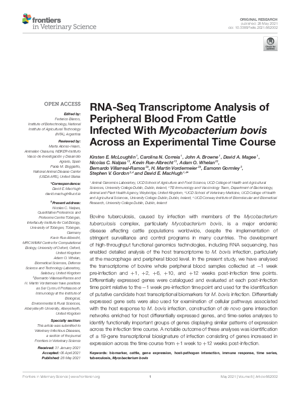 (PDF) RNA-Seq Transcriptome Analysis of Peripheral Blood From Cattle ...