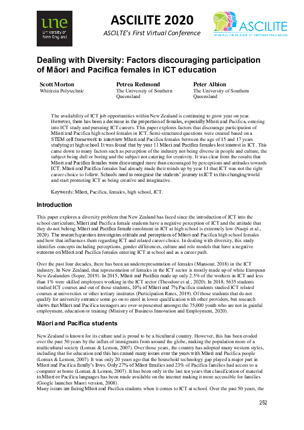 (PDF) Dealing with Diversity: Factors discouraging participation of ...
