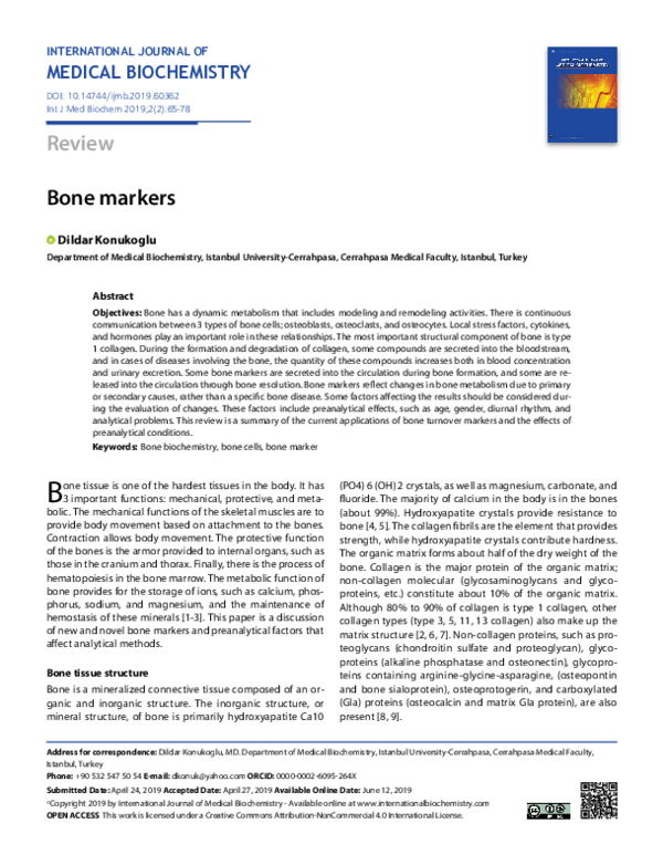 (PDF) Bone markers