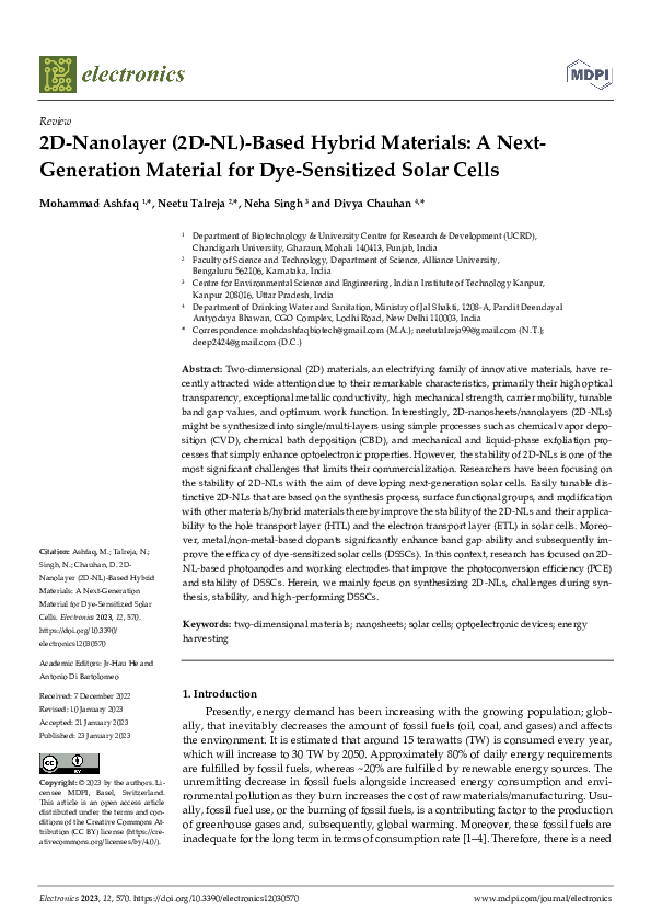 (PDF) 2D-Nanolayer (2D-NL)-Based Hybrid Materials: A Next-Generation ...