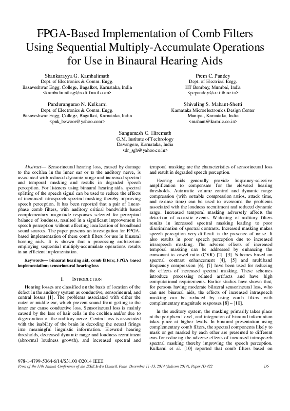 (PDF) FPGA-based implementation of comb filters using sequential ...