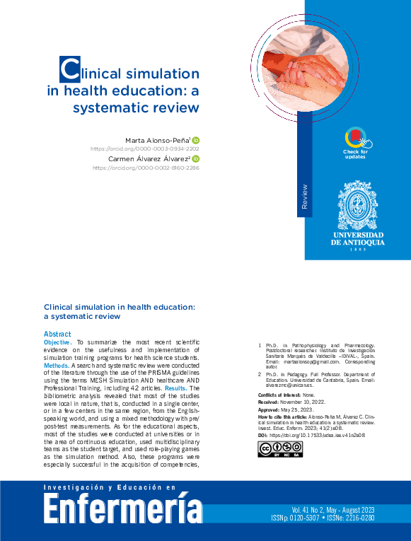 (PDF) Clinical simulation in health education: a systematic review