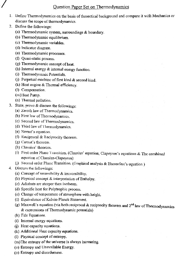 (PDF) Assignment on Thermodynamics