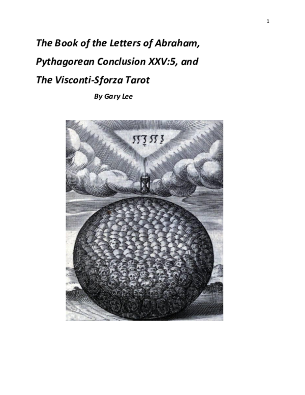 (PDF) Book of the Letters Of Abraham, Pythagorean Conclusion XXV:5, and ...