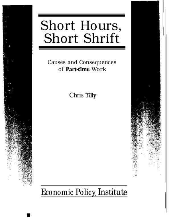(PDF) Short Hours, Short Shrift. Causes and Consequences of Part-Time Work