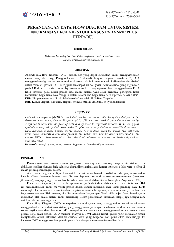 (PDF) Perancangan Data Flow Diagram Untuk Sistem Informasi Sekolah (Studi Kasus Pada SMP Plus ...
