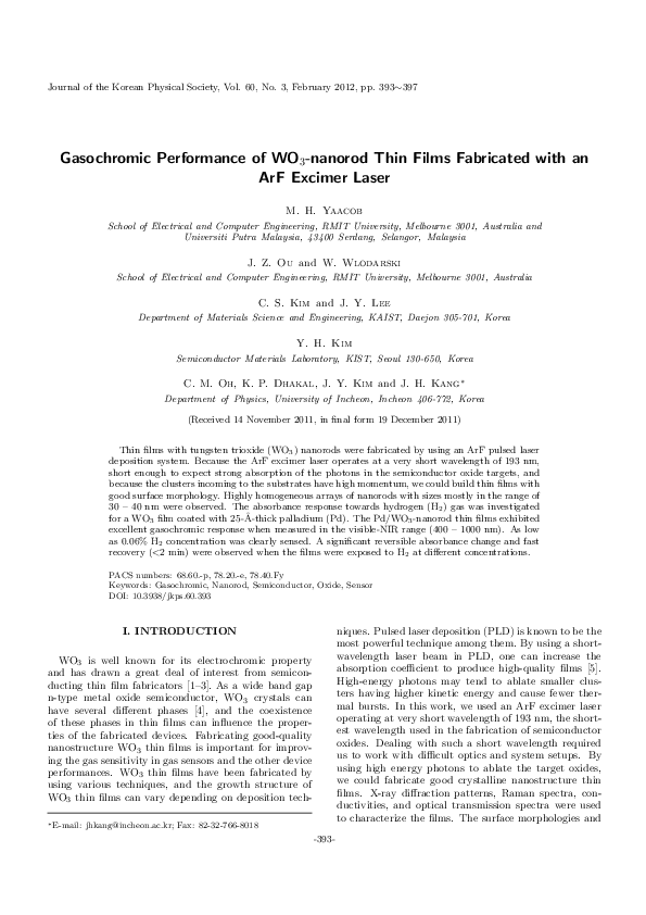 (PDF) Gasochromic performance of WO3-nanorod thin films fabricated with ...