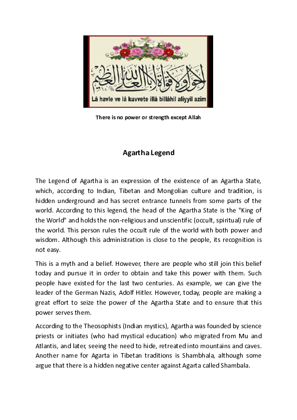 (PDF) Legend of Agartha