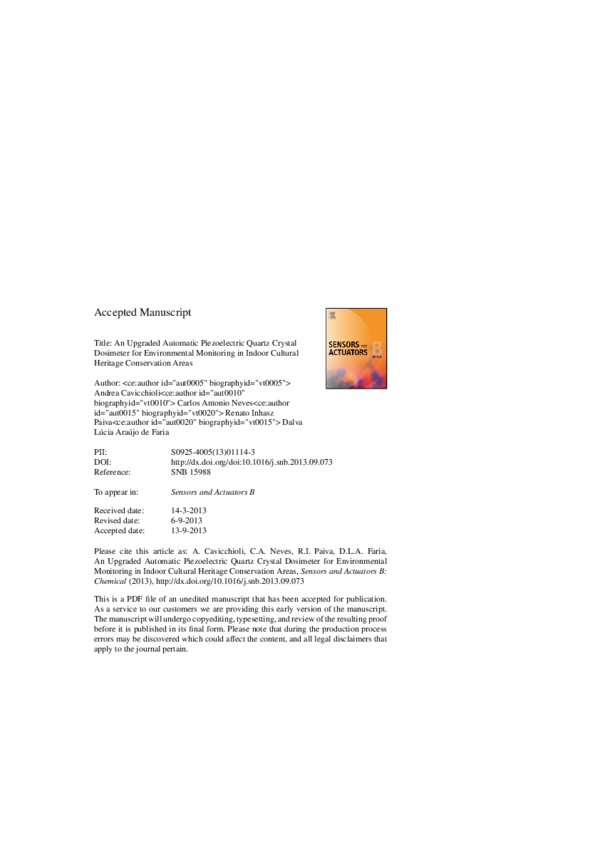 (PDF) An upgraded automatic piezoelectric quartz crystal dosimeter for ...