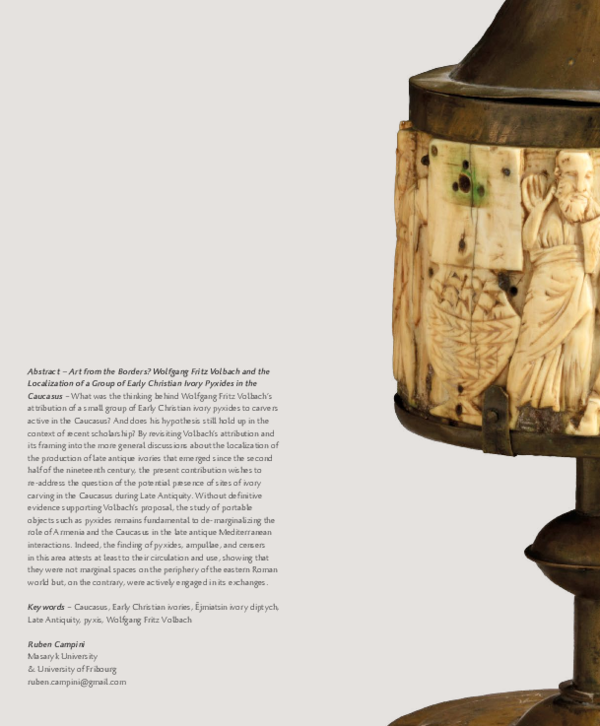 (PDF) Reassessing ivory pyxides in the Caucasus