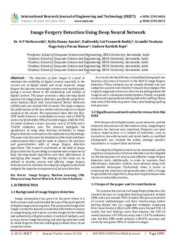 (PDF) Image Forgery Detection Using Deep Neural Network (PDF) Image Forgery Detection Using Deep Neural Network