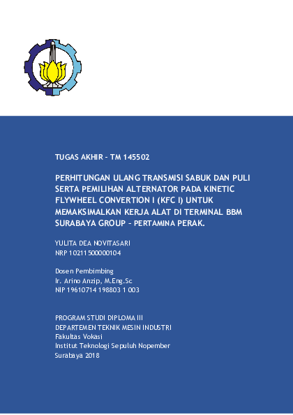 (PDF) Perhitungan Ulang Transmisi Sabuk dan Puli serta Pemilihan ...