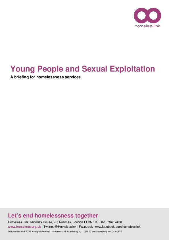(PDF) Young people and sexual exploitation