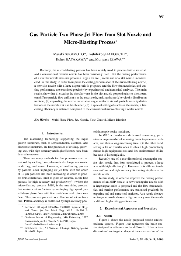 (PDF) Gas-Particle Two-Phase Jet Flow from Slot Nozzle and Micro ...