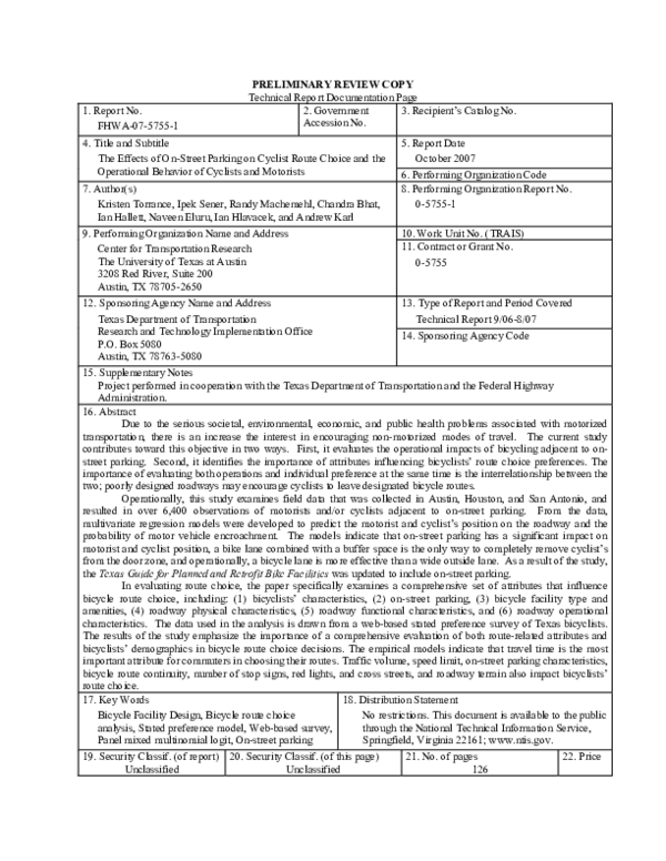 (PDF) Preliminary Review Copy | Randy Machemehl - Academia.edu