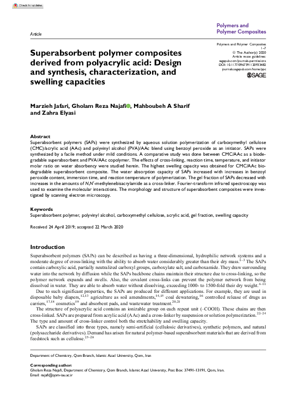 (PDF) Superabsorbent polymer composites derived from polyacrylic acid ...