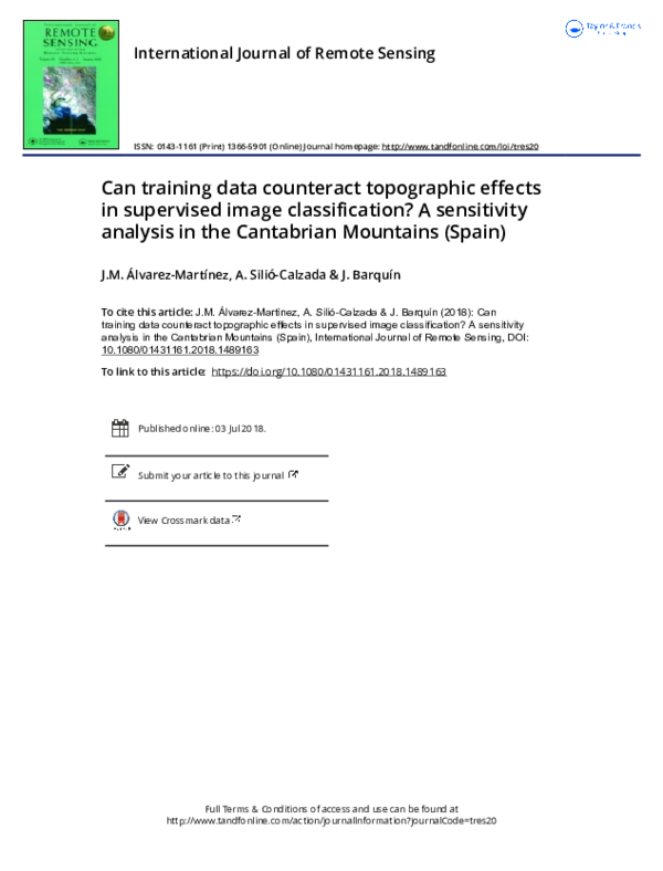 (PDF) Can training data counteract topographic effects in supervised ...