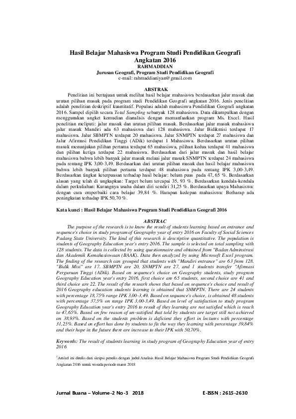 (PDF) Analisis Hasil Belajar Mahasiswa Program Studi Pendidikan ...