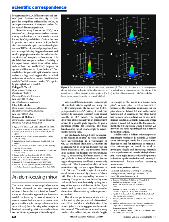 (PDF) An atom-focusing mirror