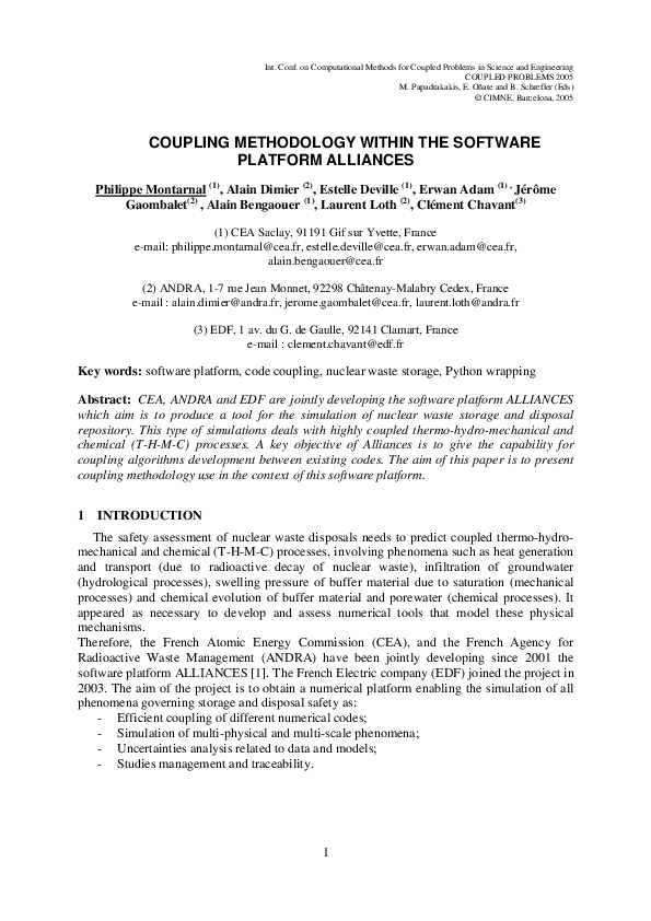 (PDF) Coupling Methodology within the Software Platform Alliances