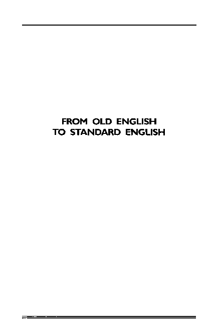 (PDF) From Old English to Standard English
