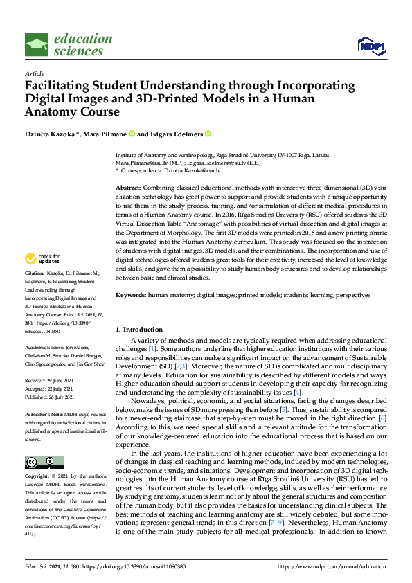 (PDF) Facilitating Student Understanding through Incorporating Digital Images and 3D-Printed ...